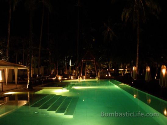 Main Pool at Night at SALA Samui Resort and Spa – Koh Samui, Thailand